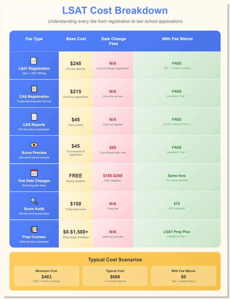 How Much Does It Cost to Take the LSAT? Full Fee Guide