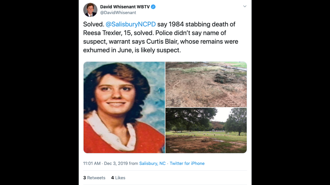 DNA helps solve 1985 North Carolina murder of Reesa Trexler | Charlotte ...