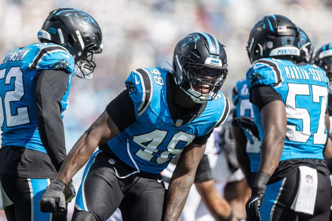 Home cooking the Falcons: Angry Panthers defense dominates | Charlotte ...