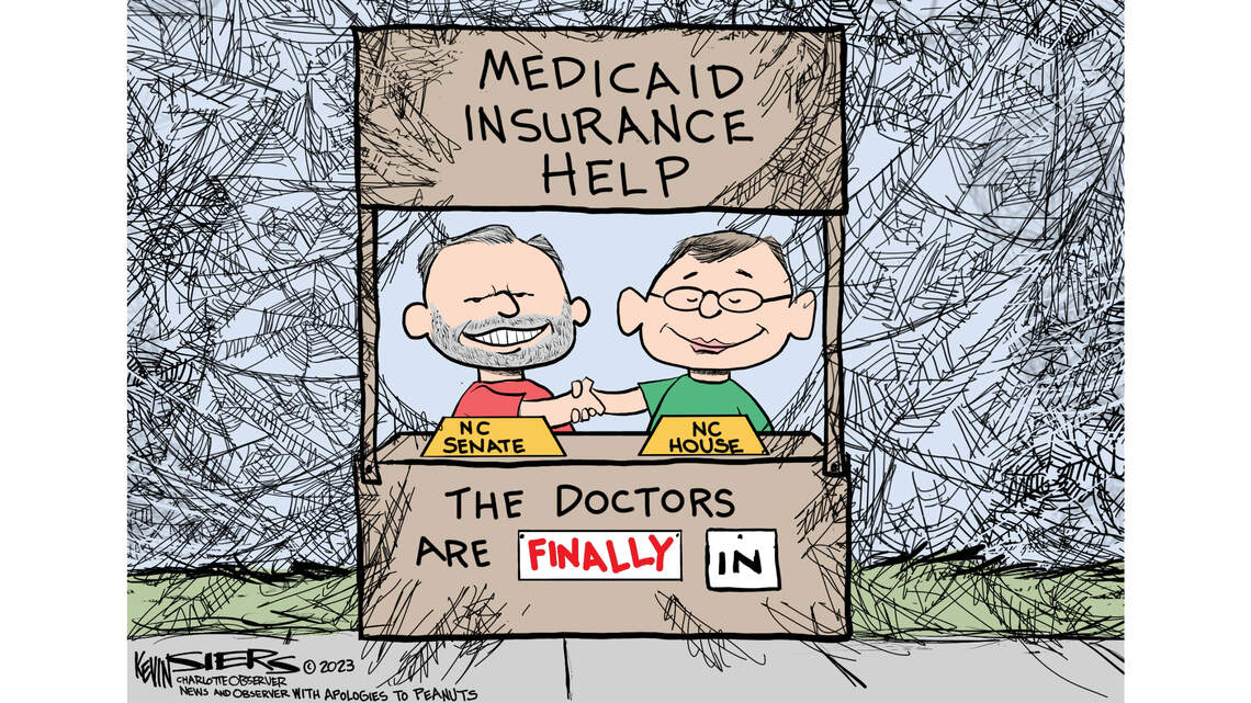 Happiness is a Medicaid expansion deal at last: Kevin Siers cartoon ...