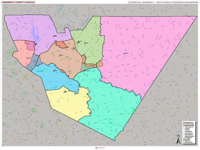 ‘Scenario C’ recommended for Cabarrus schools realignment | Charlotte ...