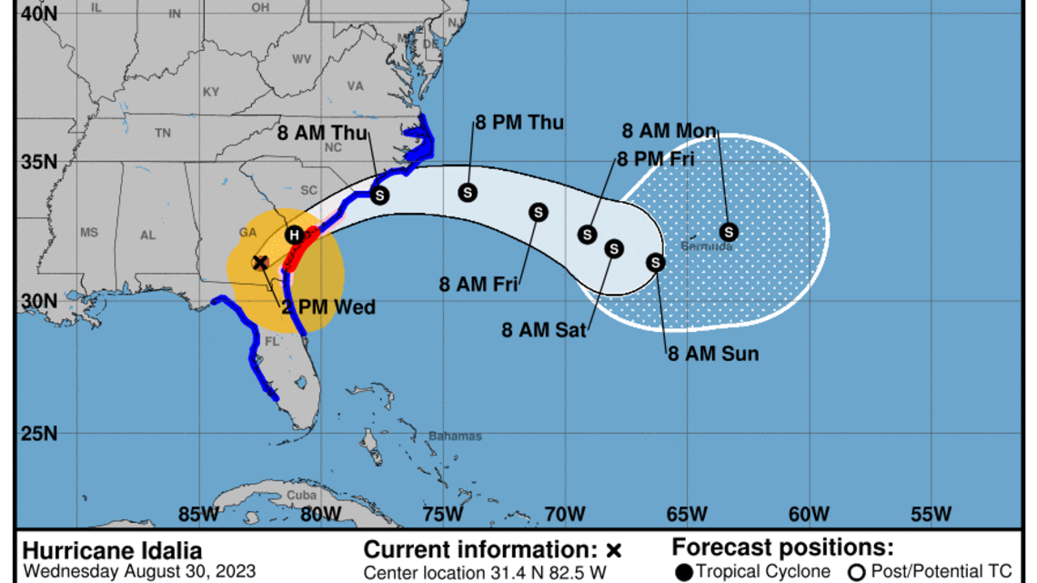 Hurricane Idalia: Flood watch, heavy rain, wind in Charlotte ...