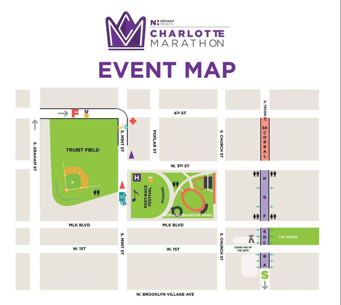 Street closures for Novant Health Charlotte Marathon | Charlotte Observer