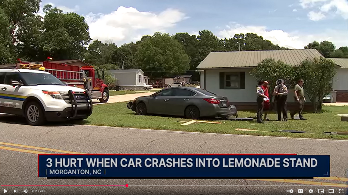 3 girls injured when car hits lemonade stand, NC cops say | Charlotte ...