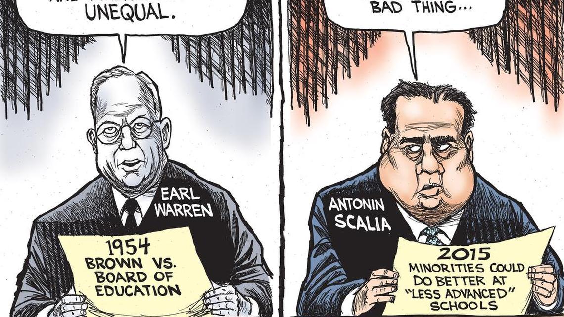 Siers cartoon: Supreme Court argues affirmative action | Charlotte Observer