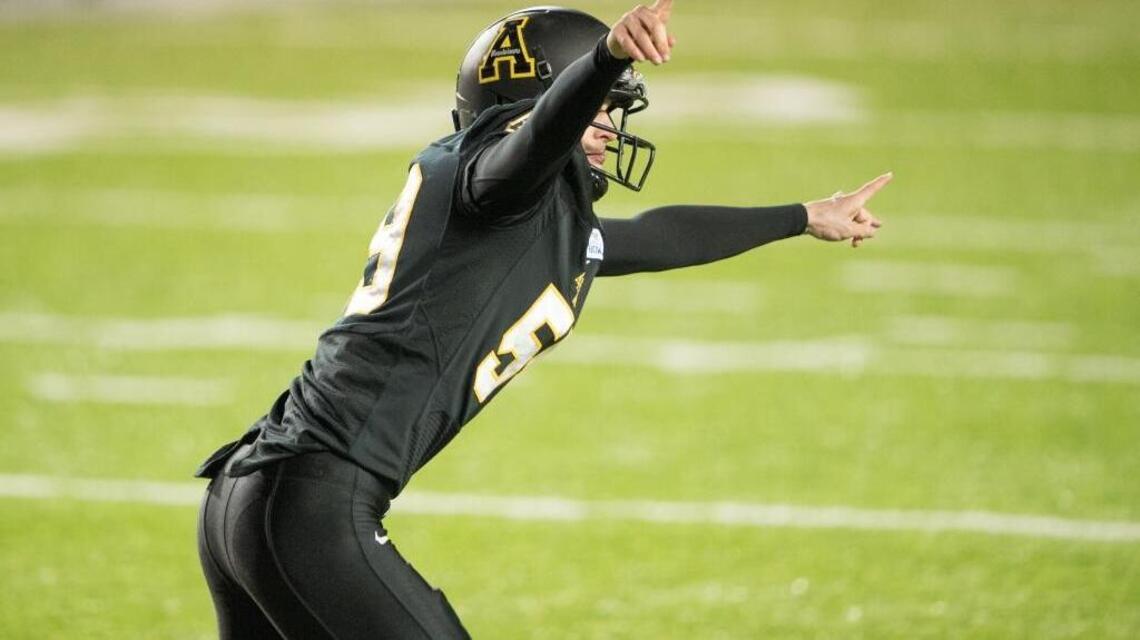 Appalachian State kicker Zach Matics makes 65-yard FG at pro day ...